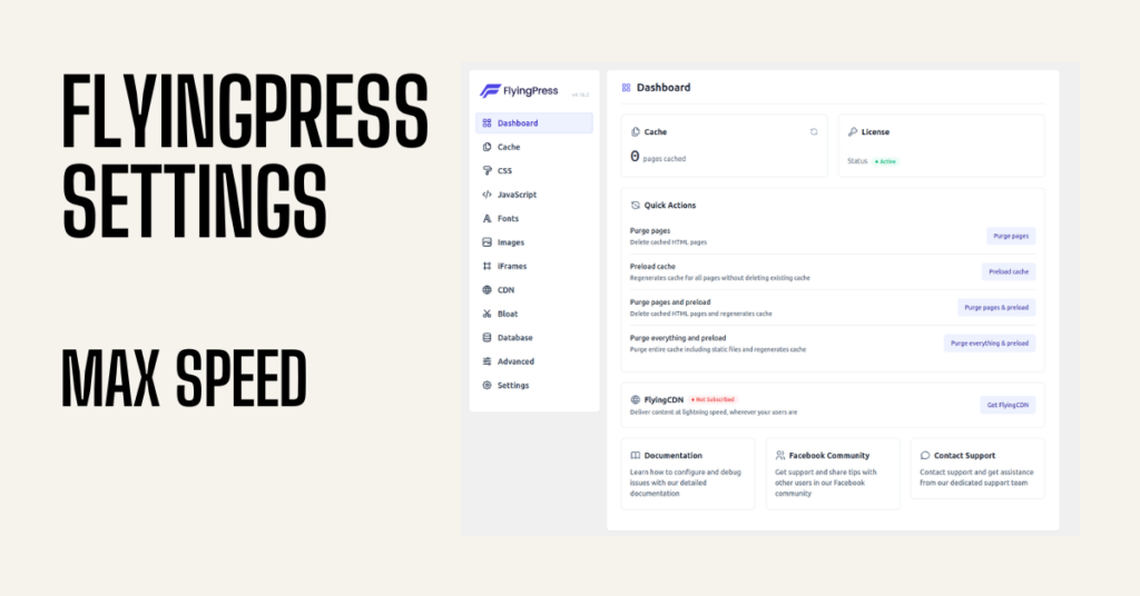 FlyingPress Settings to Boost WordPress Site to Max Speed